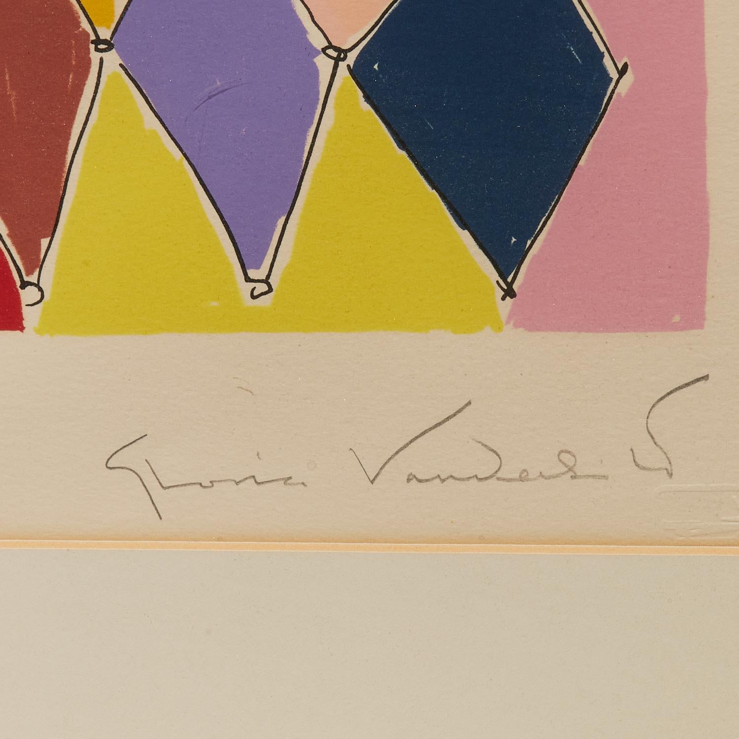 1970's Gloria Vanderbilt Signed Lithograph Springtime Flowers # 18/250 ...