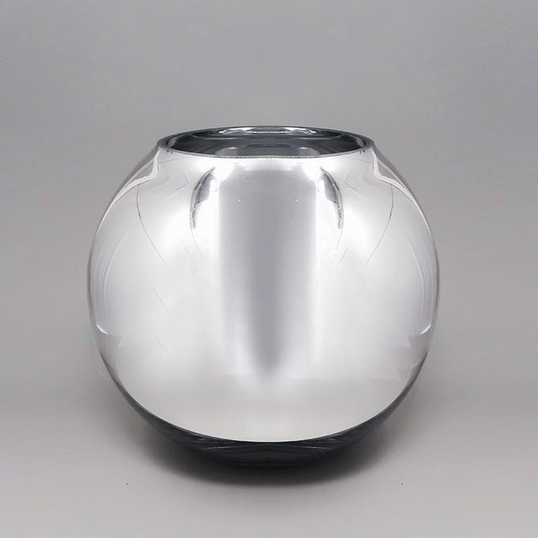 1970s Gorgeous Pair of Vases in Mirror Glass by Emilio Pucci. Made in ...