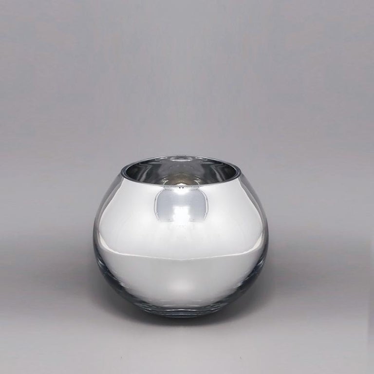 1970s Gorgeous Pair of Vases in Mirror Glass by Emilio Pucci. Made in ...