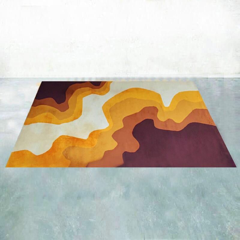 1970s Gorgeous Space Age Rug by Belgian National Institute. Made in ...