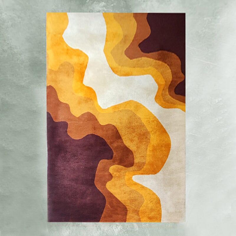 1970s Gorgeous Space Age Rug by Belgian National Institute. Made in ...