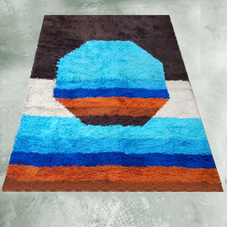 1970s Gorgeous Space Age Rug by Desso For Sale at 1stDibs