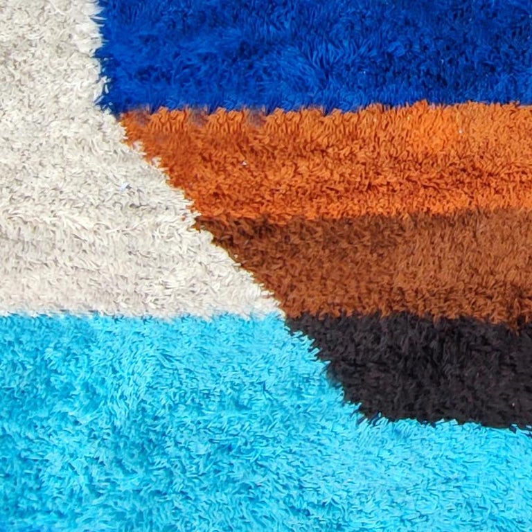 1970s Gorgeous Space Age Rug by Desso For Sale at 1stDibs