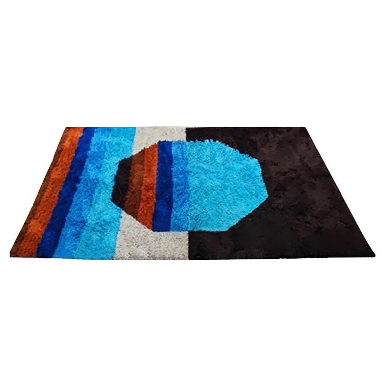 1970s Gorgeous Space Age Rug by Desso For Sale at 1stDibs