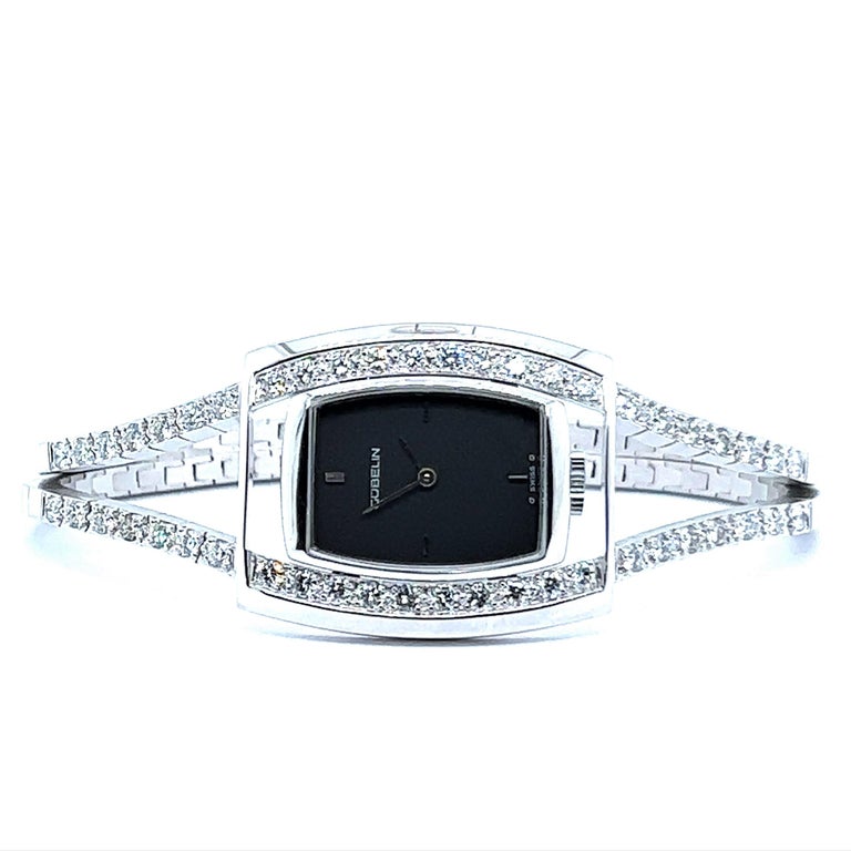 1970s Gubelin Ladies Watch in 18 Karat White Gold For Sale at 1stDibs
