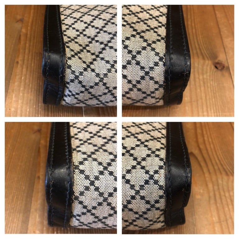 1970s Vintage GUCCI Black Diamanté Jacquard Book Tote Bag at 1stDibs ...