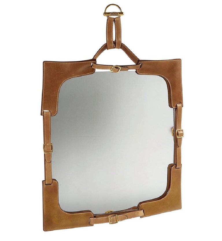 1970s Gucci Leather Framed Mirror For Sale at 1stDibs | gucci mirrors ...