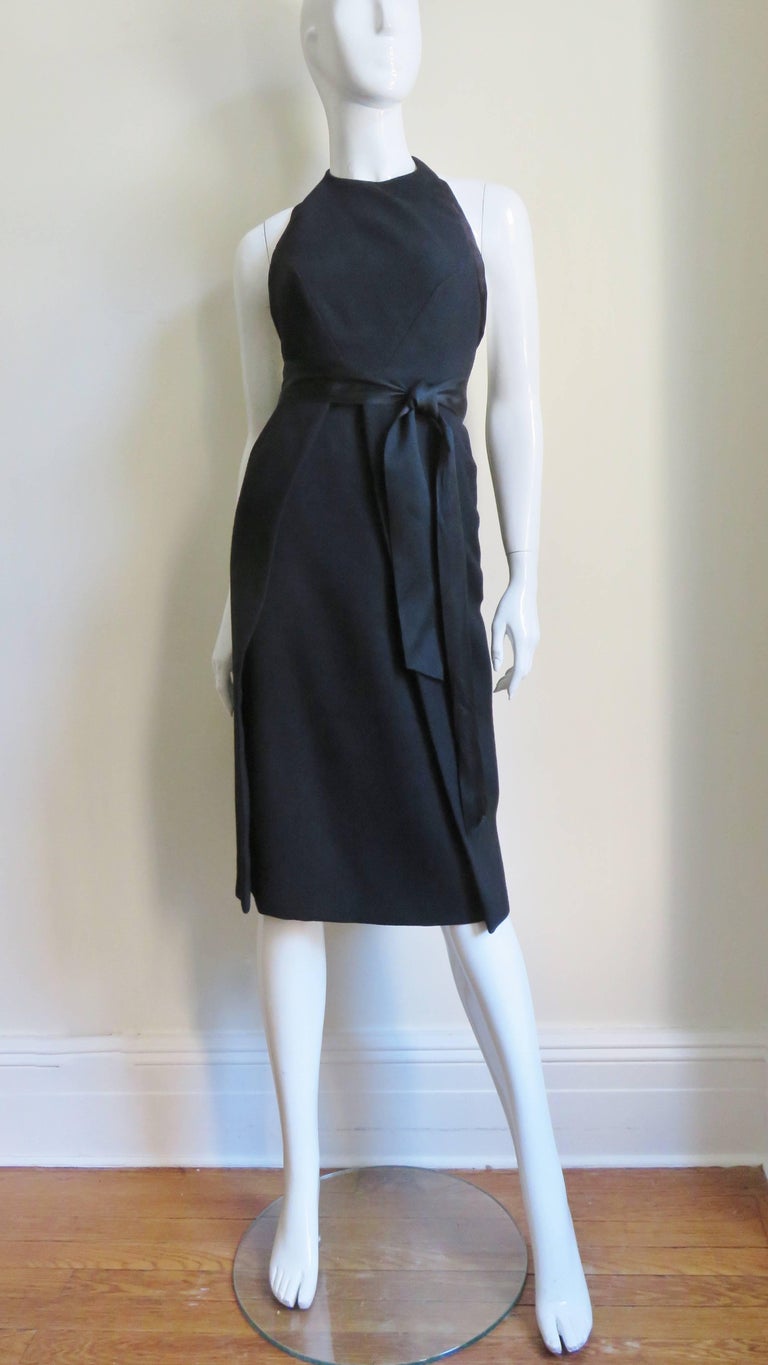 1970s Halston Wrap Halter Dress at 1stDibs
