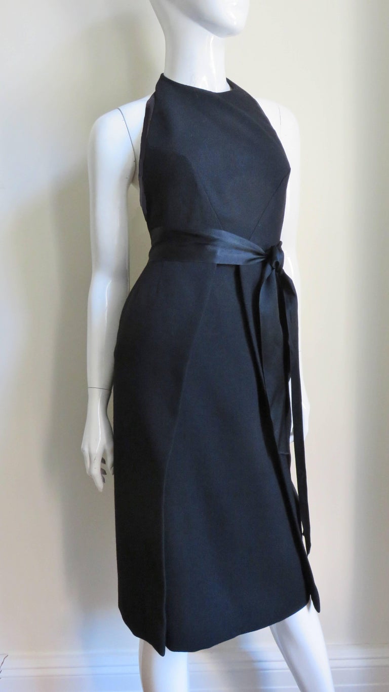1970s Halston Wrap Halter Dress at 1stDibs