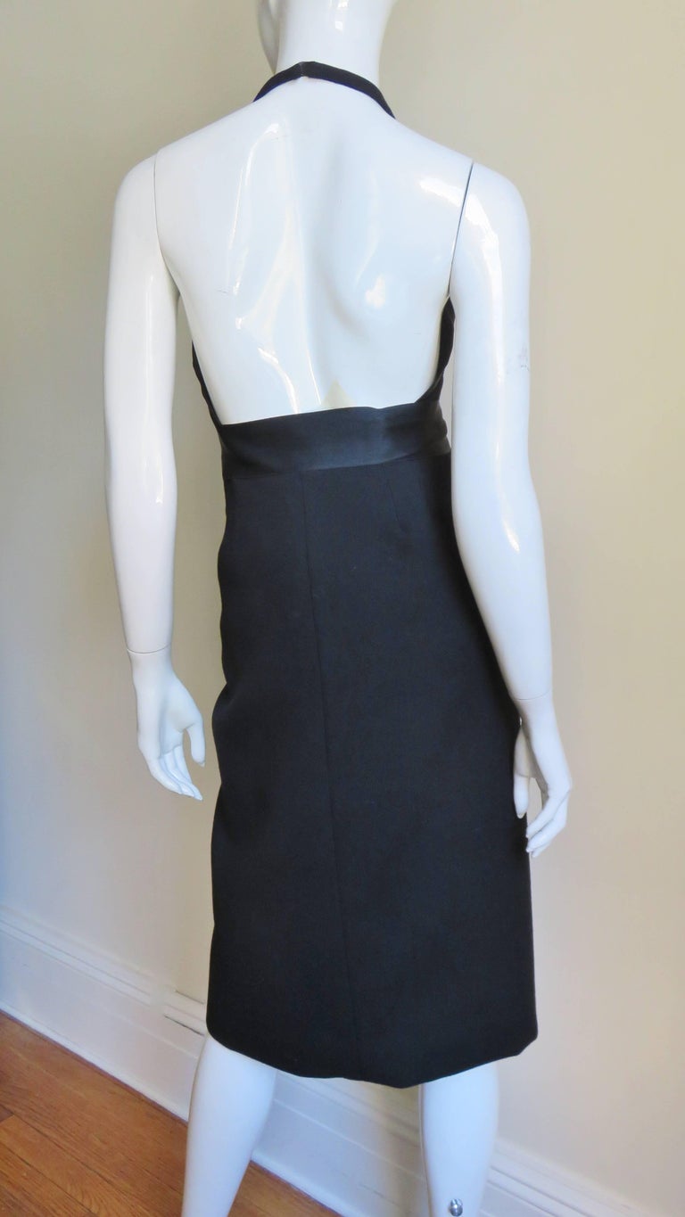 1970s Halston Wrap Halter Dress at 1stDibs