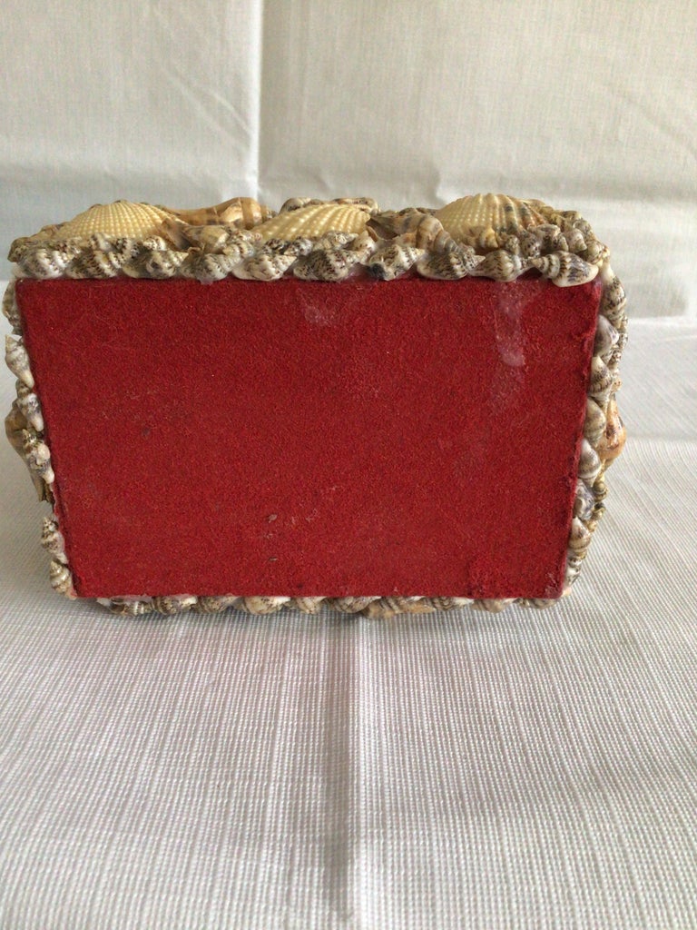1970s Handmade Domed Top Shell Box For Sale at 1stDibs