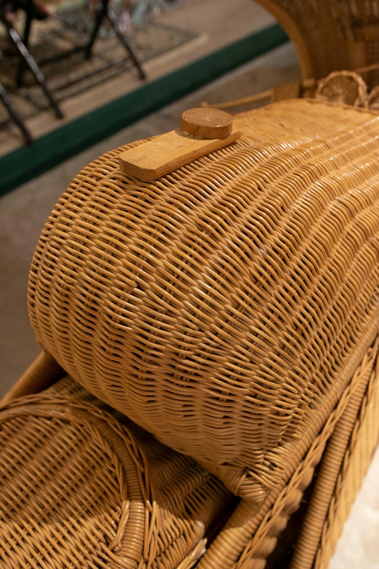 1970s Handmade Wicker and Bamboo Racing Motorcycle For Sale at 1stDibs