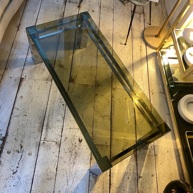 1970s High Quality Space Age Rectangular Italian Side Table For Sale at ...