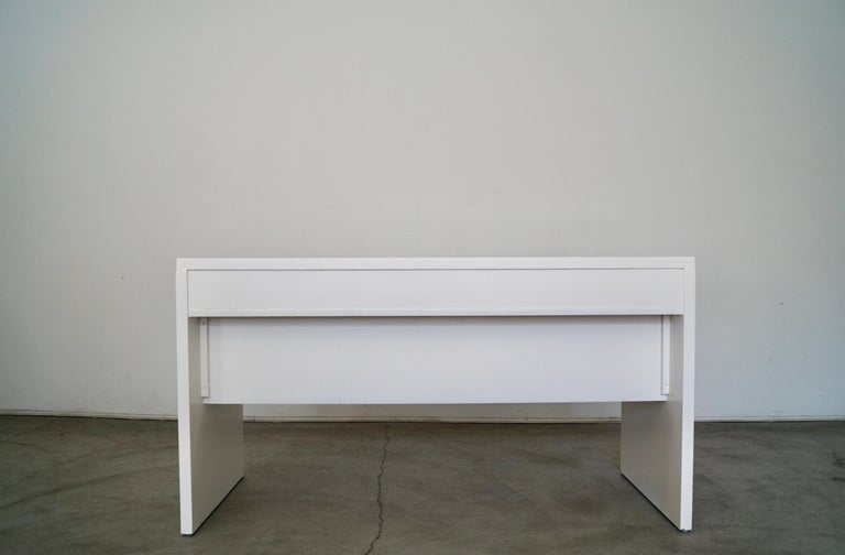 1970's Hollywood Regency Campaign Desk at 1stDibs
