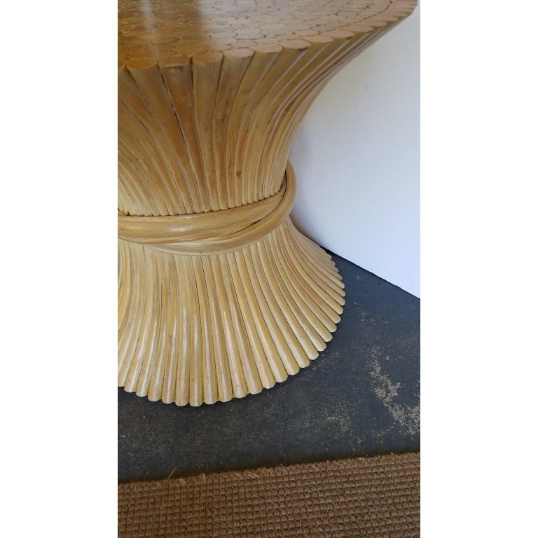 1970s Hollywood Regency McGuire Natural Rattan Bamboo Sheaf of Wheat ... 1970s Hollywood Regency McGuire Natural Rattan Bamboo Sheaf of Wheat ...