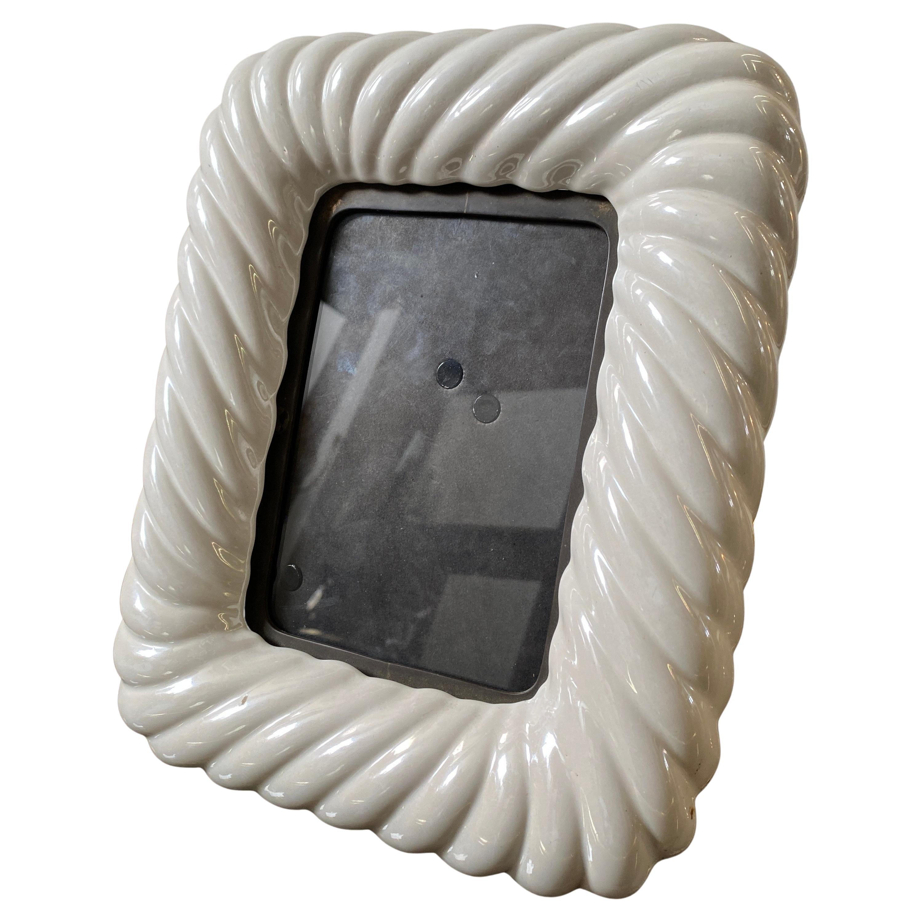 1970s Iconic Tommaso Barbi Mid-Century Modern Porcelain and Brass ...