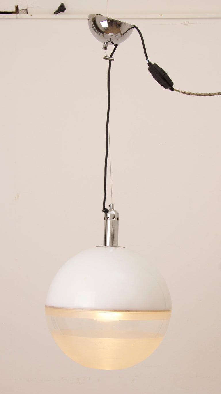 1970s Iguzzini Globe Hanging Pendant Light at 1stDibs