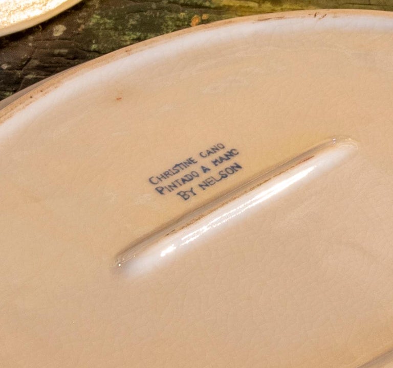 1970s Individual Hand-Painted Porcelain Tureen with Inscription For ...