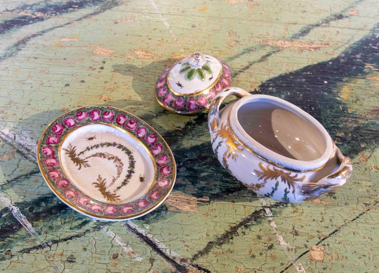 1970s Individual Hand Painted Porcelain Tureen with Inscription For ...