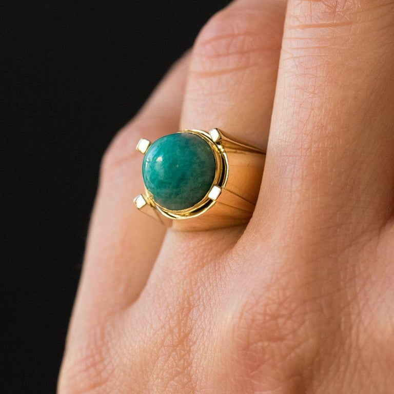 1970s Interchangeable Stones 18 Karat Yellow Gold Ring at 1stDibs ...