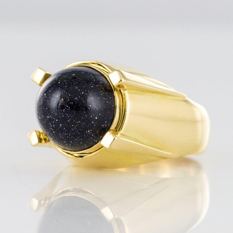 1970s Interchangeable Stones 18 Karat Yellow Gold Ring at 1stDibs ...