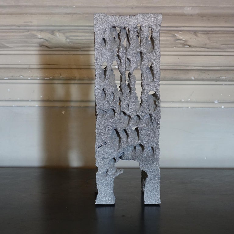 Abstrakte italienische Aluminium-Skulptur aus den 1970er Jahren im ...