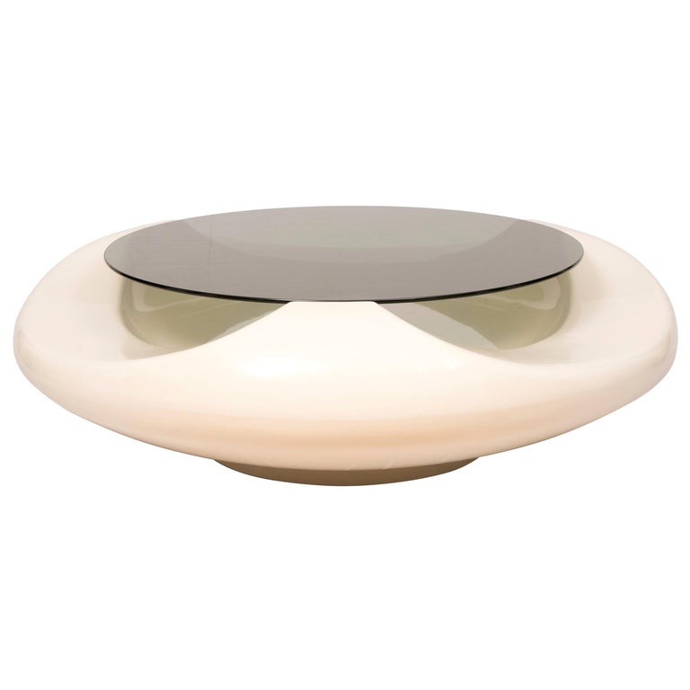 1970s Italian Astarte Milano Space Age UFO Fibreglass Coffee Table at ...