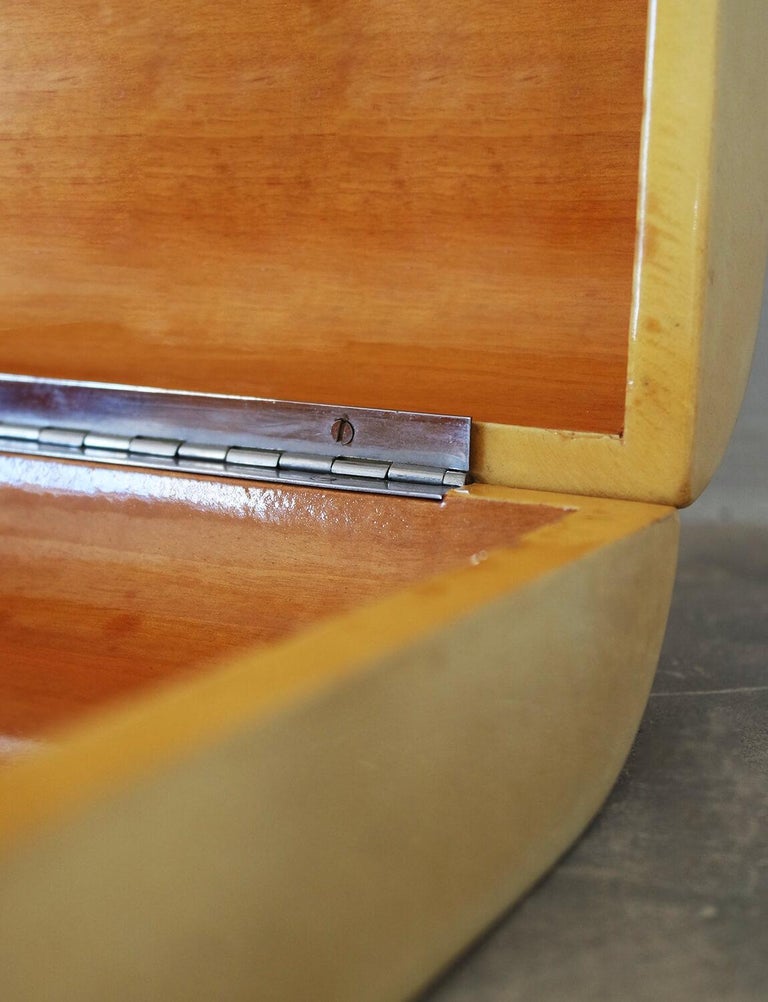 1970s Italian Carrero Ivory Resin Box For Sale at 1stDibs