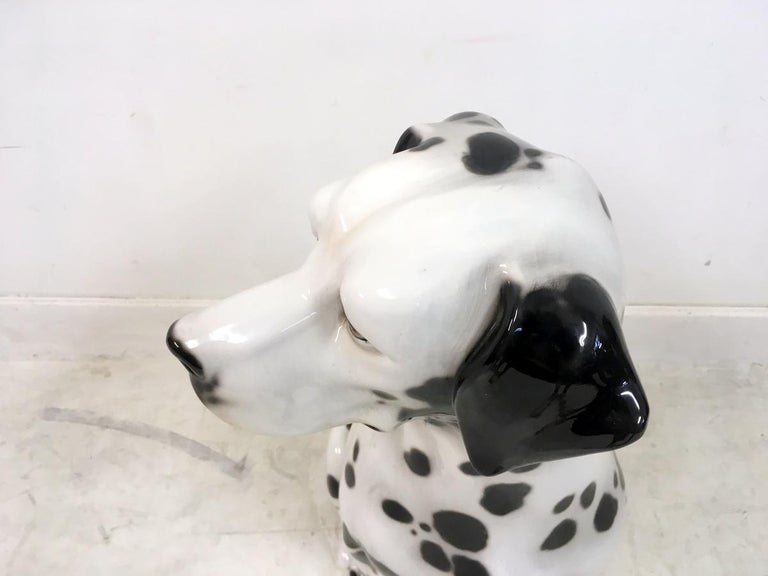1970s Italian Ceramic Dalmation Statue Figure at 1stDibs