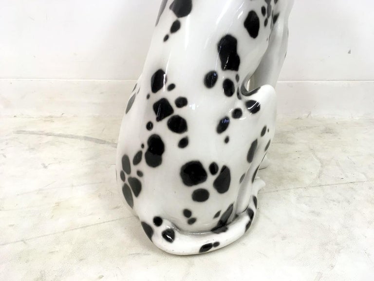1970s Italian Ceramic Dalmation Statue Figure at 1stDibs