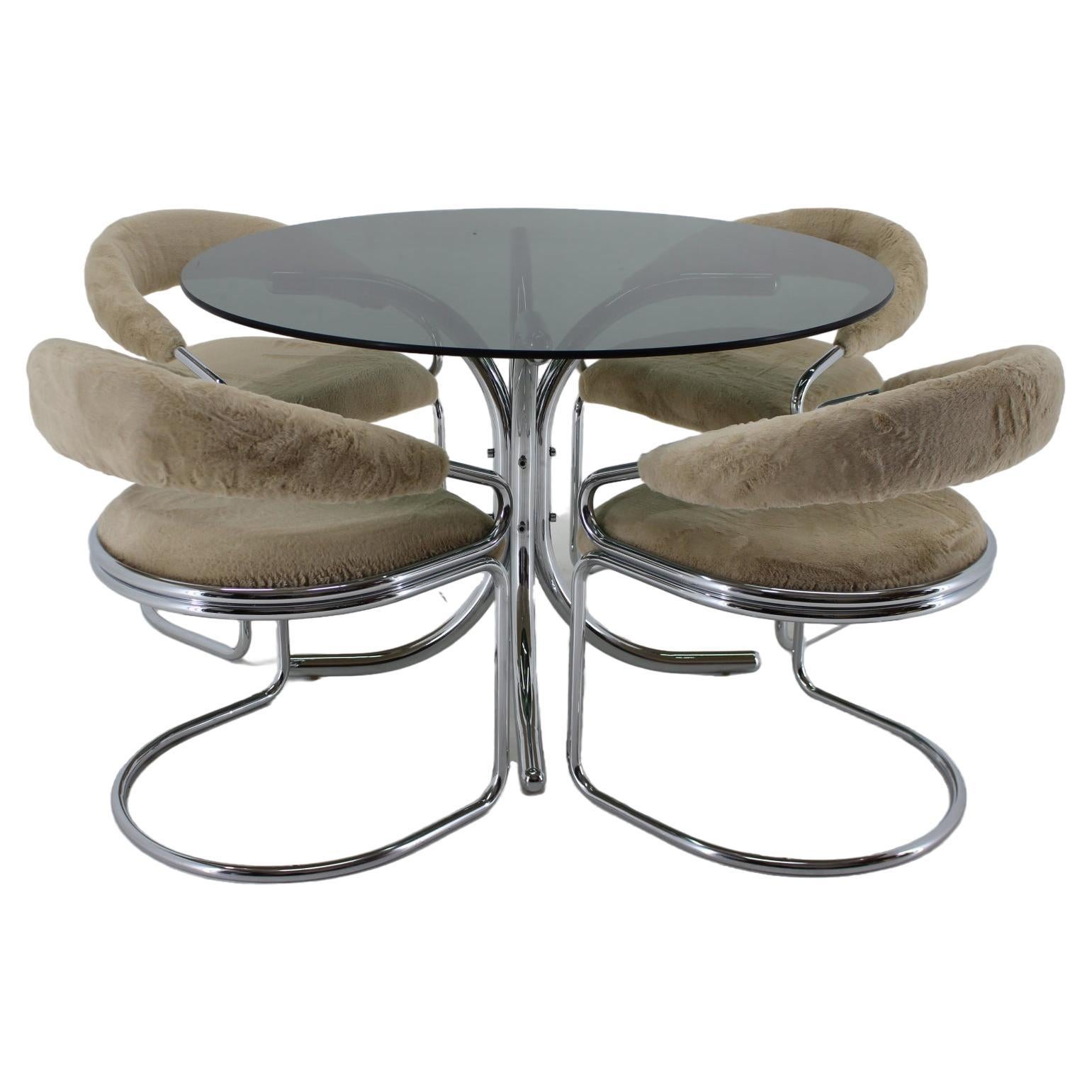 1970s Italian Dining Room Set in Style of Gastone Rinaldi For Sale at ...