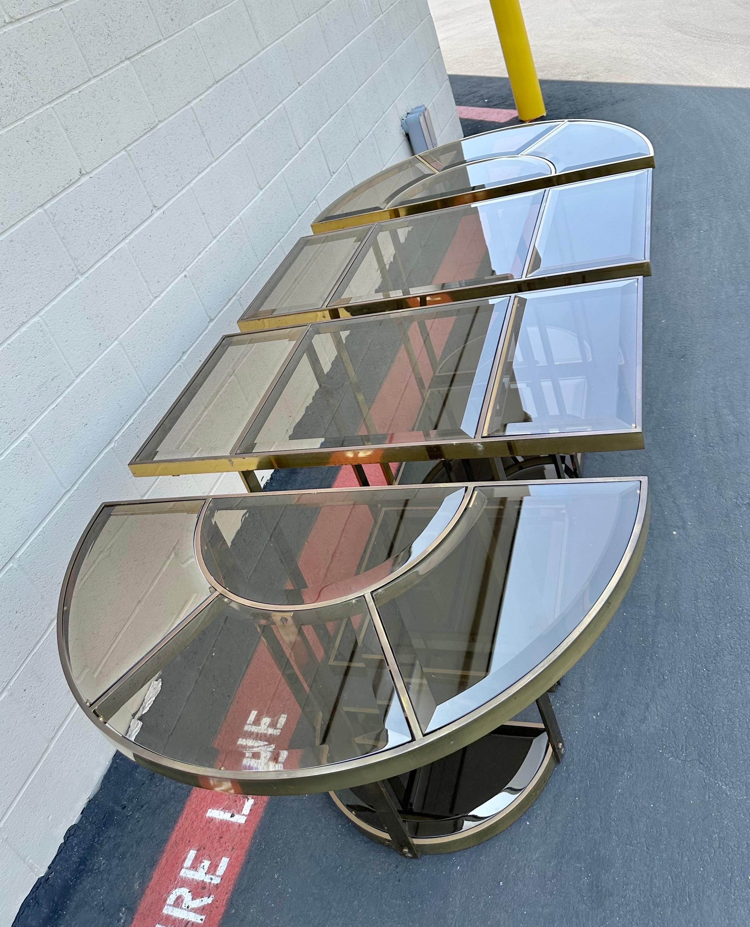 1970's Italian Dining Table Gabriella Crespi Style For Sale at 1stDibs