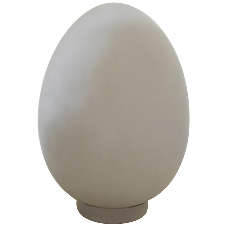 1970s Italian Glass Egg Lamp at 1stDibs