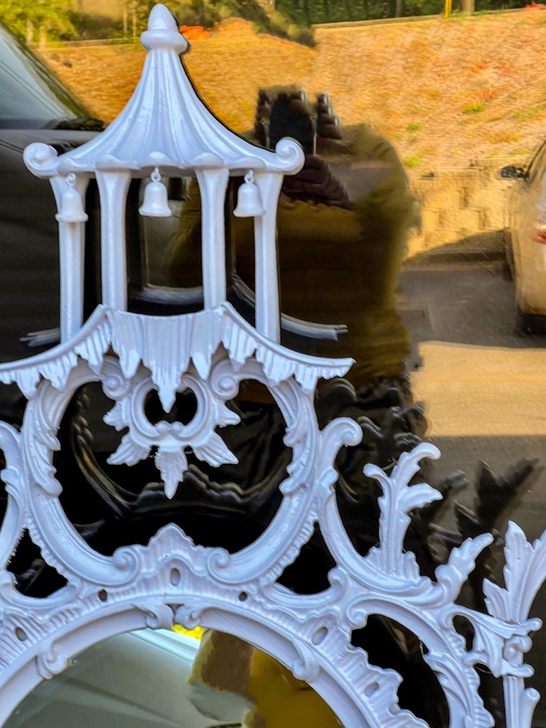 1970S Italian LaBarge Chinese Chippendale Style Carved Mirror with Hoho ...