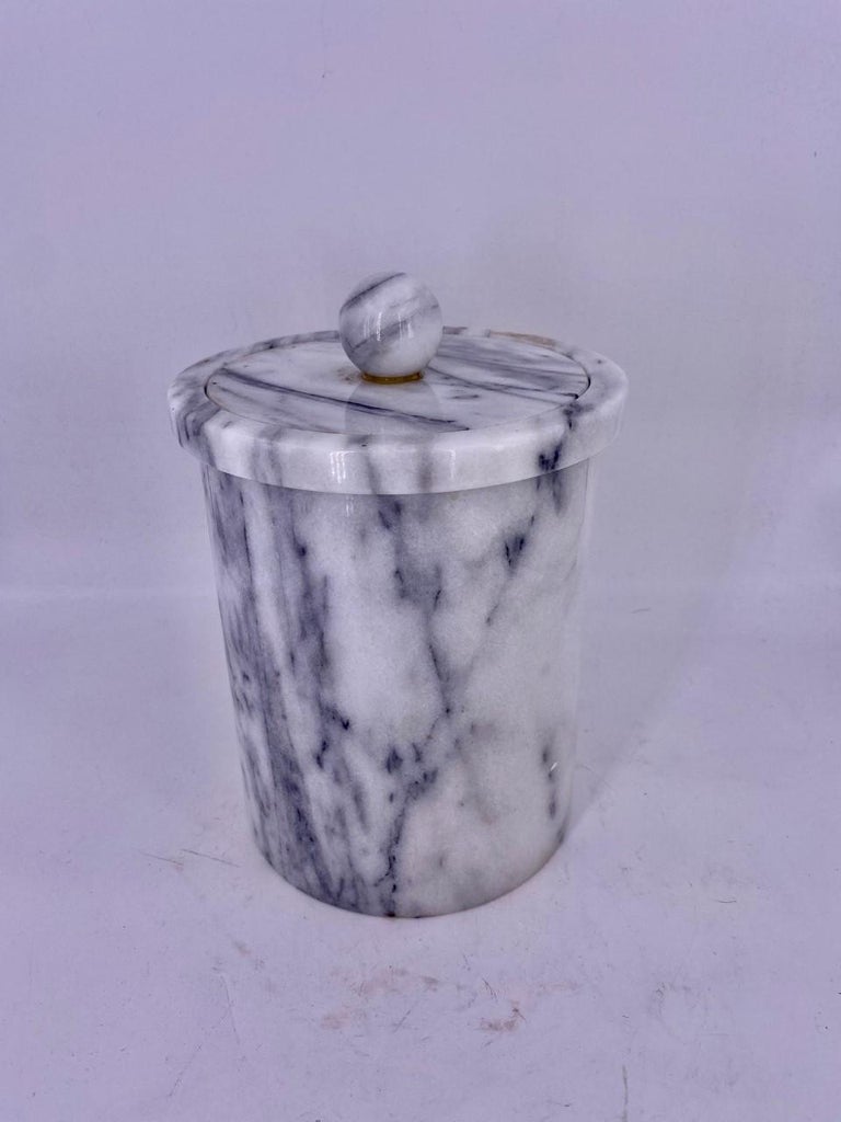 1970s Italian Marble Ice Bucket Wine Chiller at 1stDibs