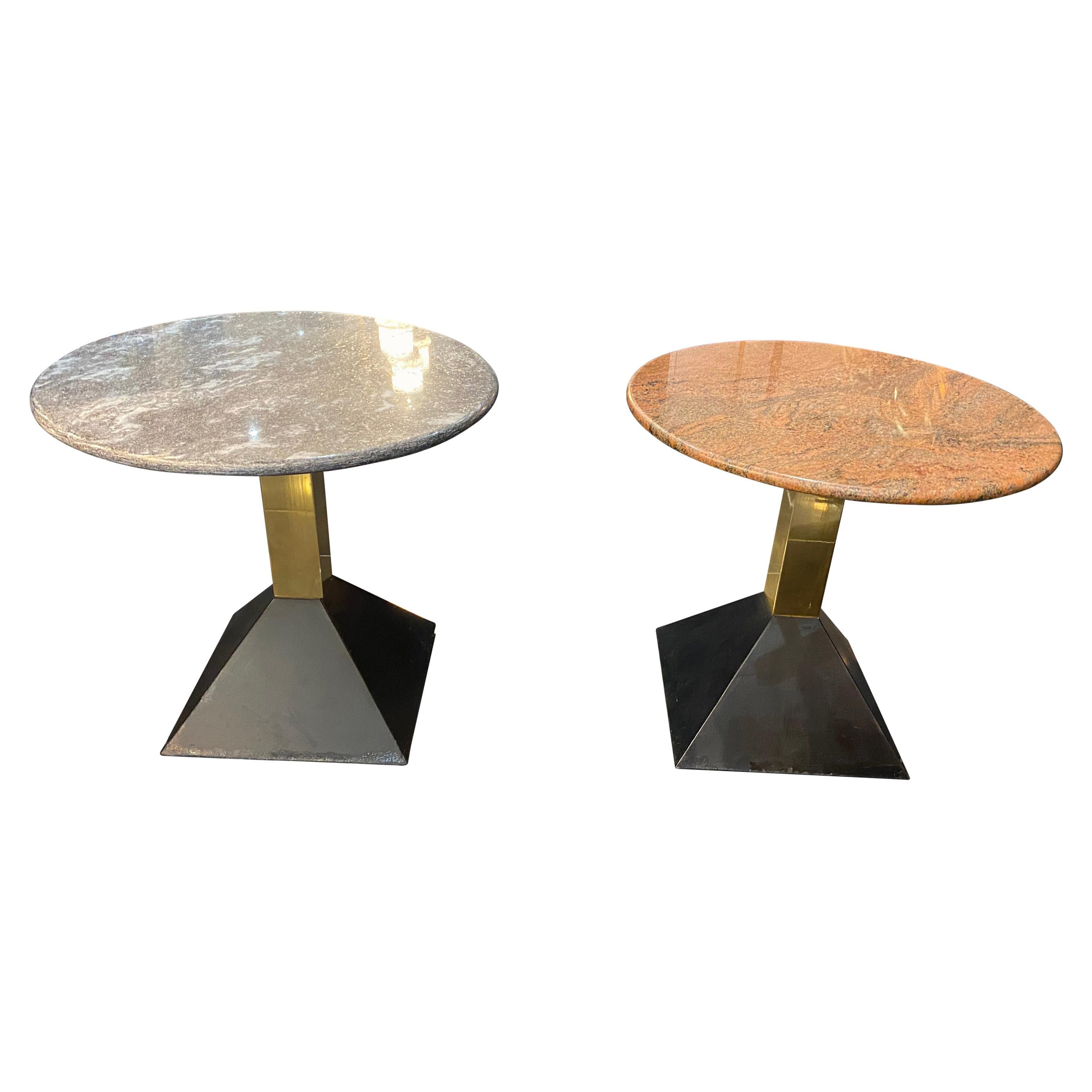 Italian Marble Top "Sputnik" Coffee / Cocktail Table at 1stDibs