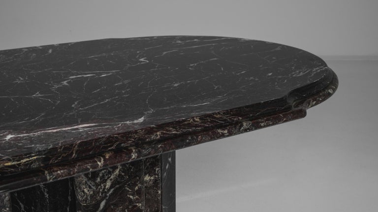 1970s Italian Portoro Marble Coffee Table at 1stDibs