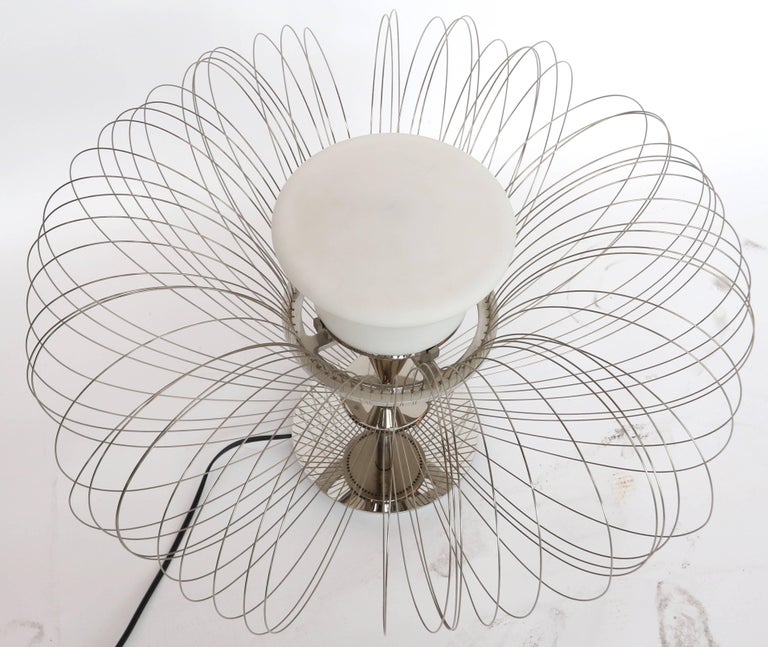 1970s Italian Sculptural "Metal Flower" Table Lamp from Luminara For ...