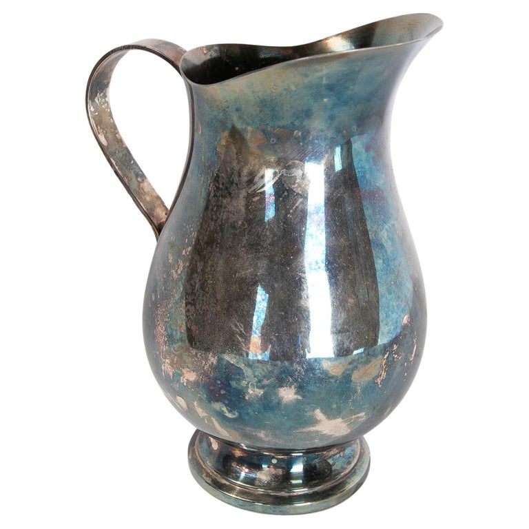 1970s Italian Silver-Plated Metal Cup For Sale at 1stDibs