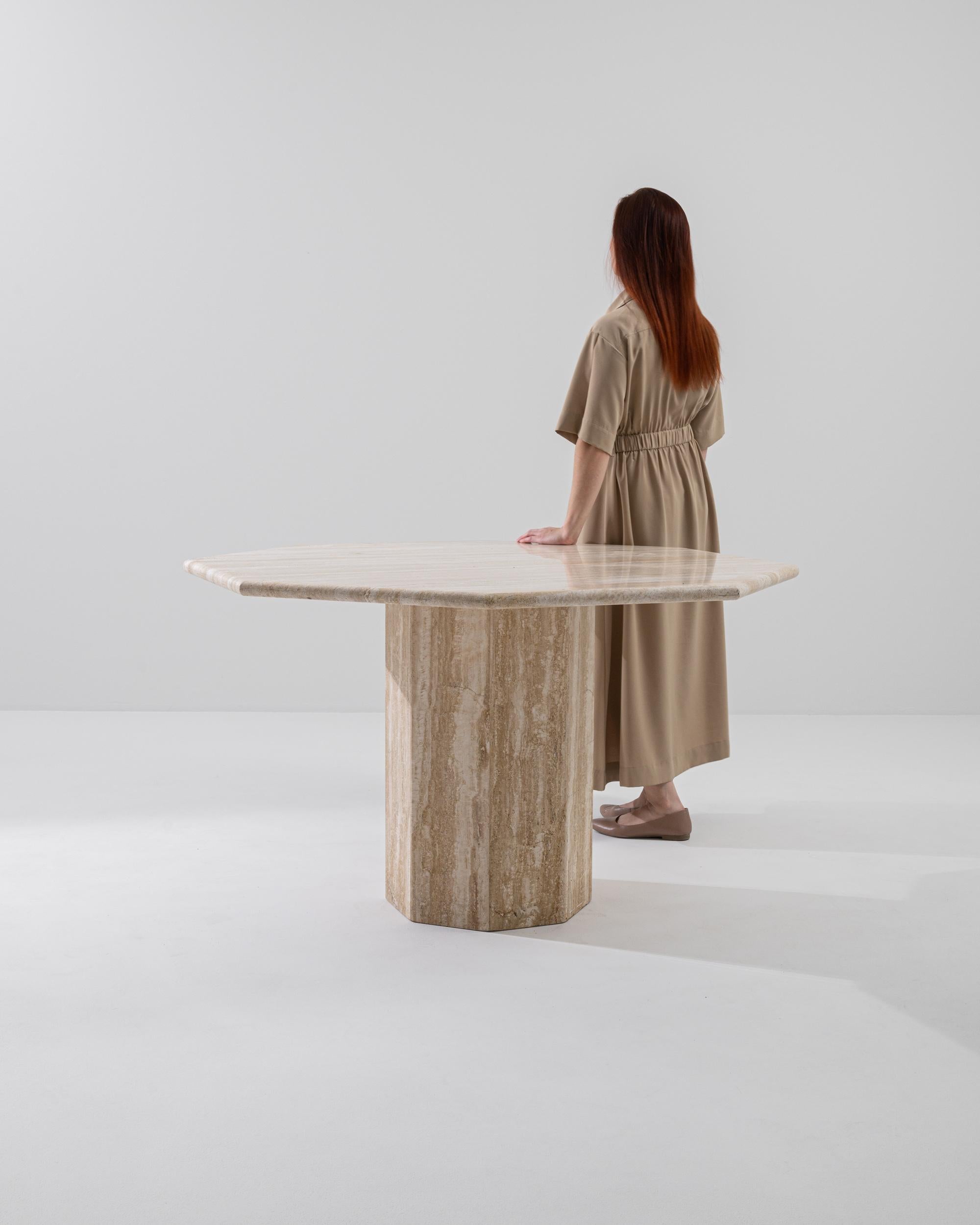1970s Italian Travertine Table For Sale at 1stDibs
