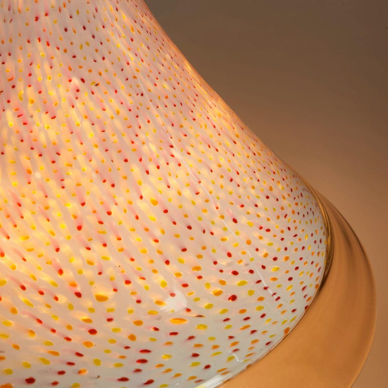 1970s Italian Tutti Frutti Glass Pendant Light at 1stDibs