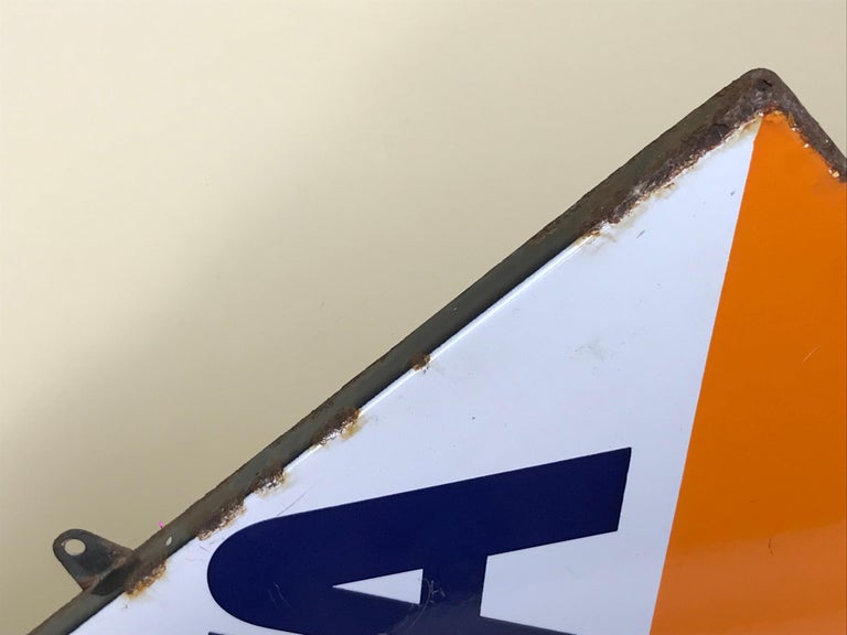 1970s Italian Vintage Squared Metal Enamel Fanta Sign by Coca Cola ...