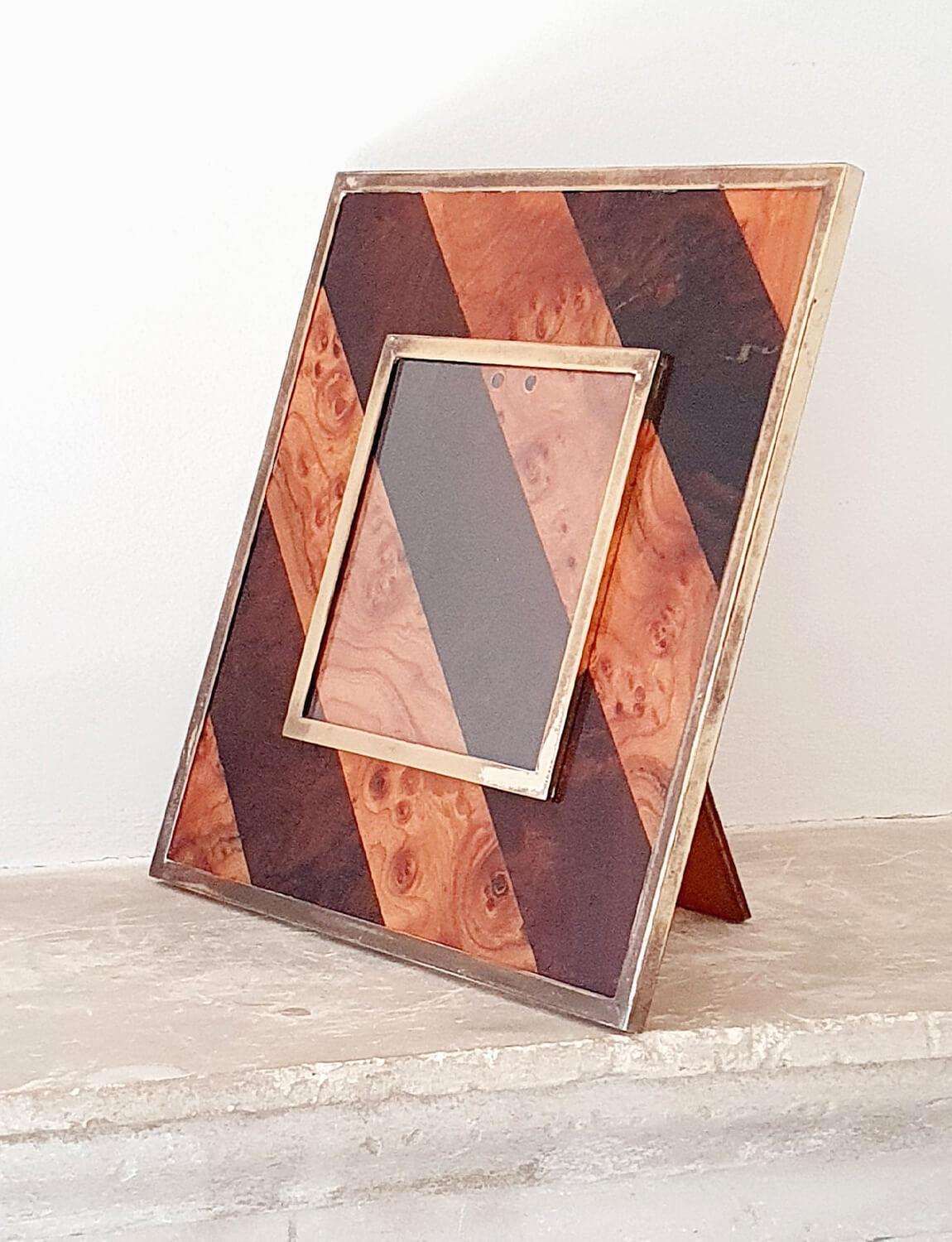 1970s Italian Wooden Picture Frame For Sale at 1stDibs