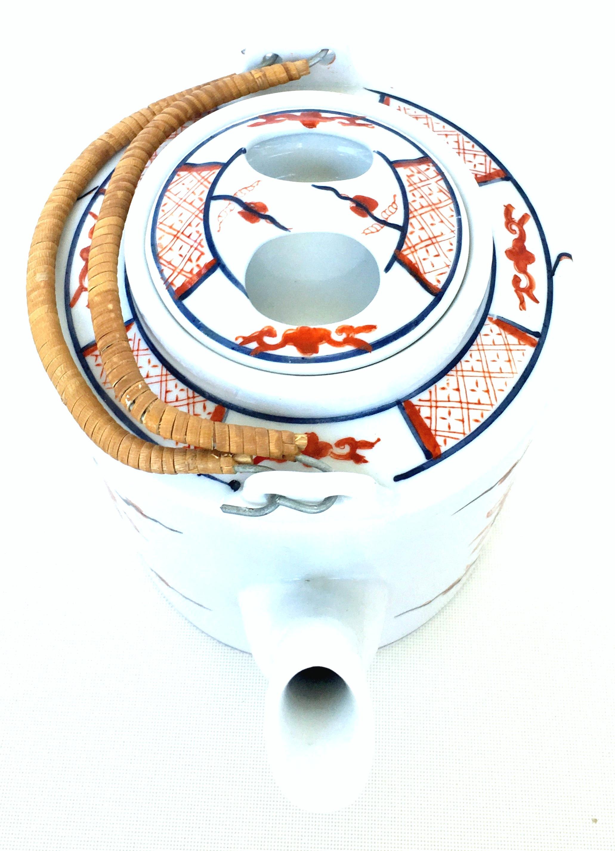 1970'S Japanese Hand-Painted Porcelain Dinnerware "Imari" Set/22 at 1stDibs