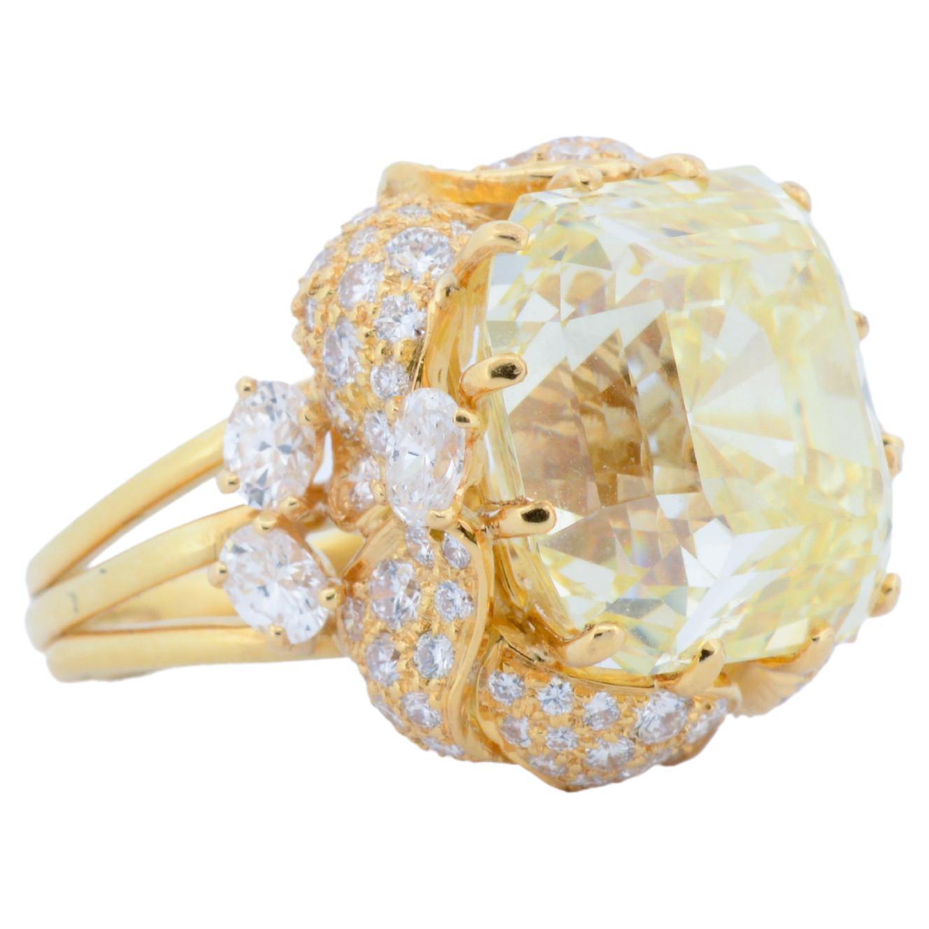 Julius Cohen Diamond Baguette Ring For Sale at 1stDibs