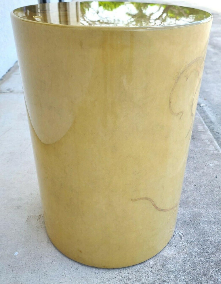 1970s Lacquered Dining Table by Laque Martin For Sale at 1stDibs