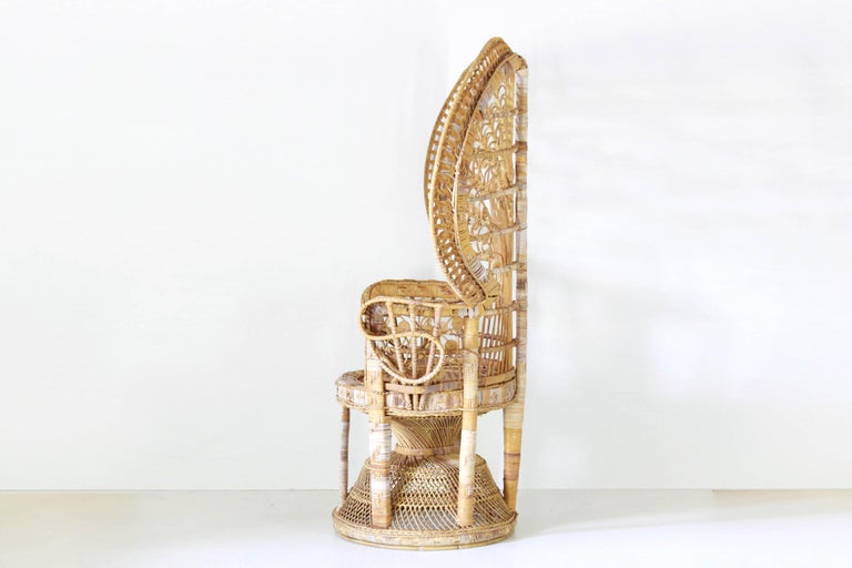 1970s Large Vintage Peacock Chair at 1stDibs