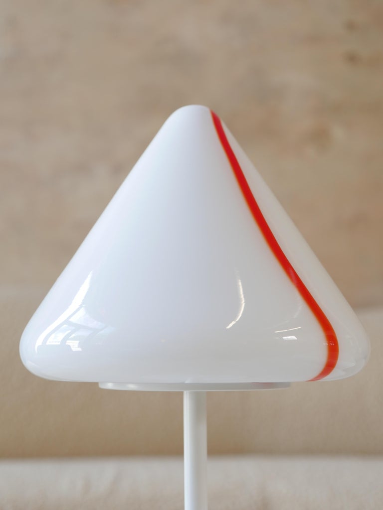1970s Leucos Murano Mushroom Table Lamp For Sale at 1stDibs