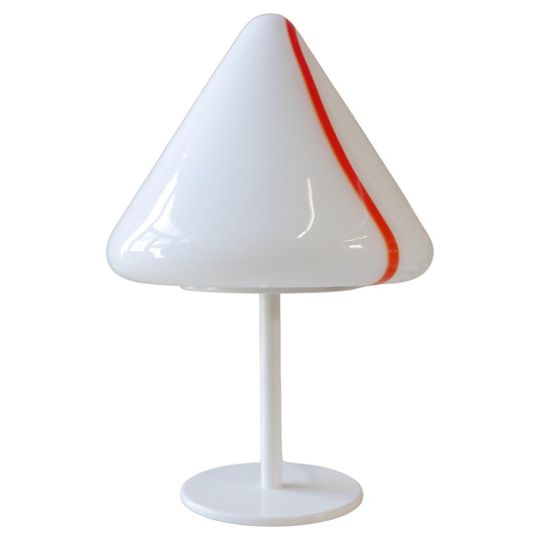 1970s Leucos Murano Mushroom Table Lamp For Sale at 1stDibs