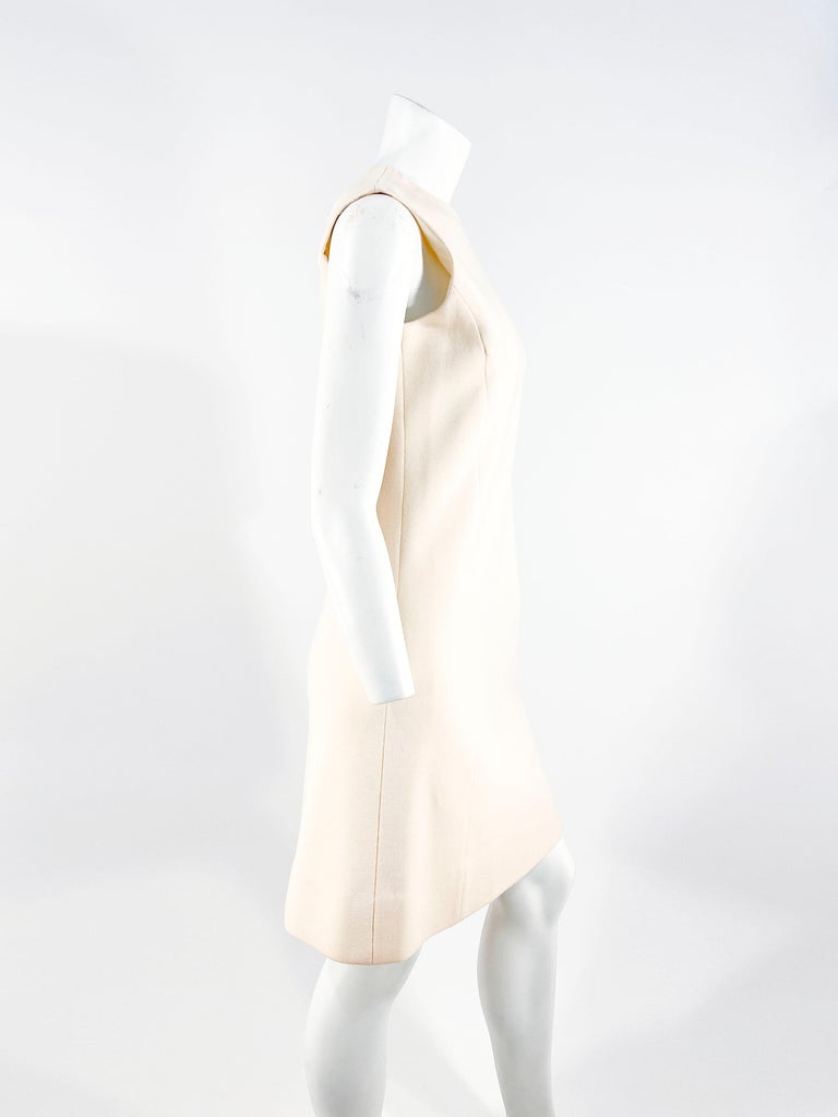 1970s Lilli Ann Ivory Wool Knit Suit with Brass Trim For Sale at 1stDibs
